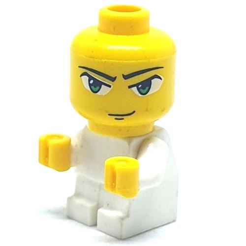 Jual Lego Head Dual Sided w/ Green Eyes, Smirk/Open Mouth Angry Pattern ...