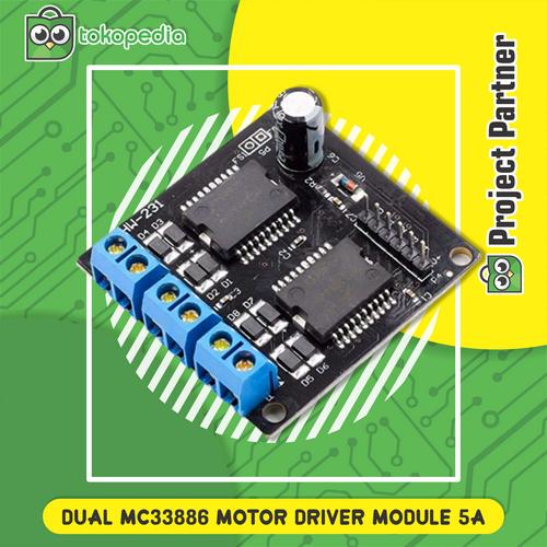 Jual Dual MC33886 Motor Driver Module 5A for Robot Smart Car - Kab. Cianjur - Project Partner ...