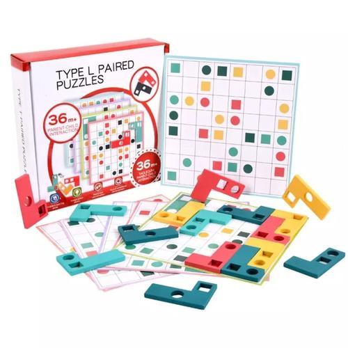 Jual TYPE L Paired Puzzle Brain Logic Game Mainan Asah Otak Logika ...