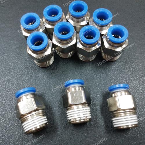 Jual PC 08-03 HPC Fitting Angin Lurus Selang 8mm drat 3/8 inch ...