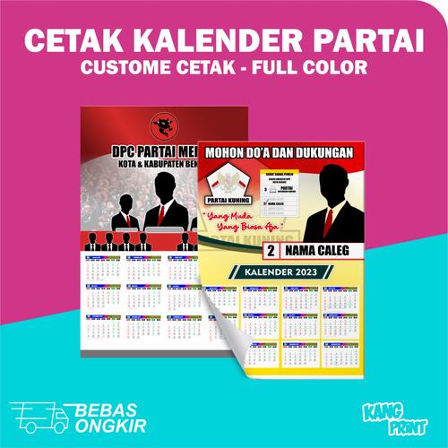 Jual Cetak Kalender Partai,Kalender Caleg Custom Murah Free Desain ...