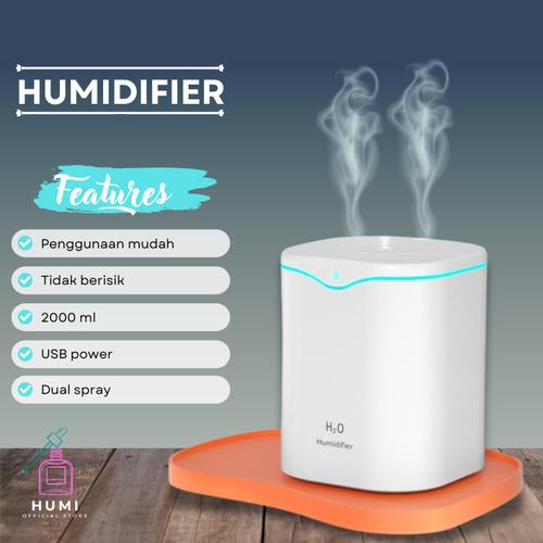 Jual Air Humidifier Pelembap Udara Diffuser Double Spray 2000 ml ...