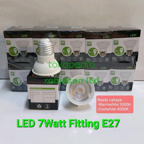 Jual LAMPU HALOGEN LED E27 ARTALUX 7W 7WATT SPOTLIGHT 7 WATT E27 ...