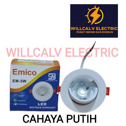 Jual LAMPU DOWNLIGHT LED 5W 5 WATT SPOTLIGHT / LAMPU TANAM PLAFON LED 5W - Putih - Kota ...