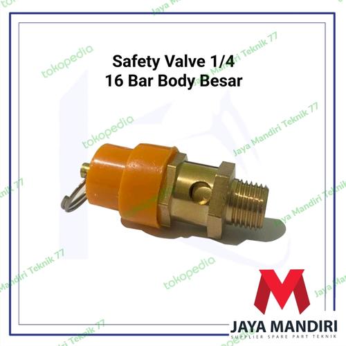 Jual Safety Valve 1/4" ukuran 16 bar kompresor angin - Kab. Tangerang ...
