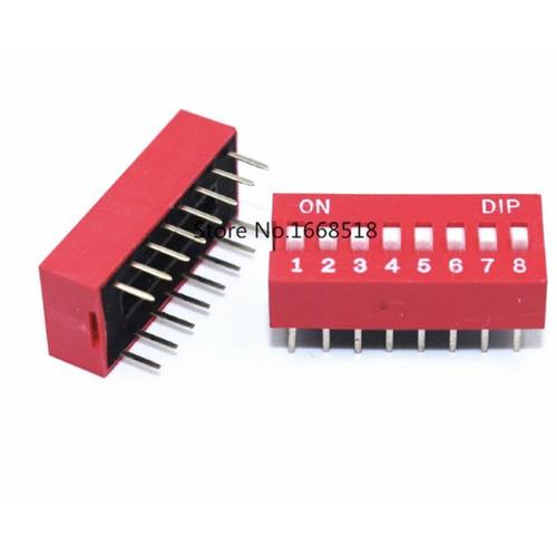Jual Toggle Switch 8P 2.54mm 8Pin DIP Code Ping Dial slide 8 p pin 16 ...