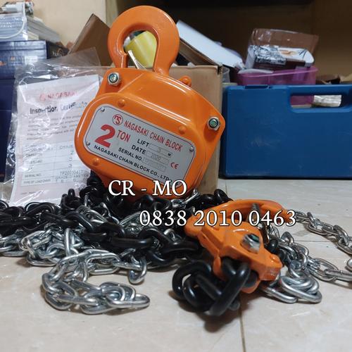 Jual Chain Block 2 Ton 7 Meter Takel Manual Nagasaki Japan - Chain ...