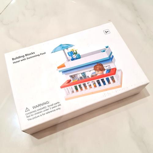 Jual Miniso Building Blocks Hotel with Swimming Pool Original - Kota ...