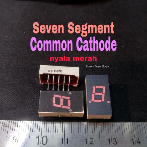 Jual Seven Segment 7 segmen Common Cathode comon katoda katode nyala ...