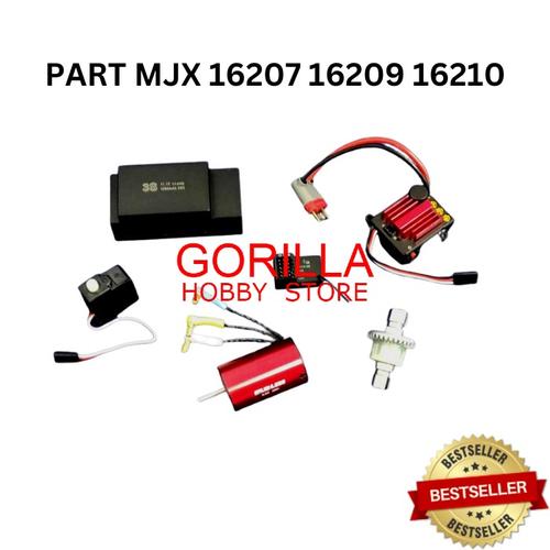 Jual part MJX 16207 16209 16210 baterai 3s esc receiver motor brushless gir - servo 17g ...