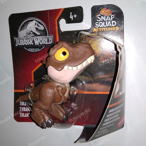 Jual Jurassic World Tyrannosaurus Rex T Snap Squad Attitudes T-Rex ...
