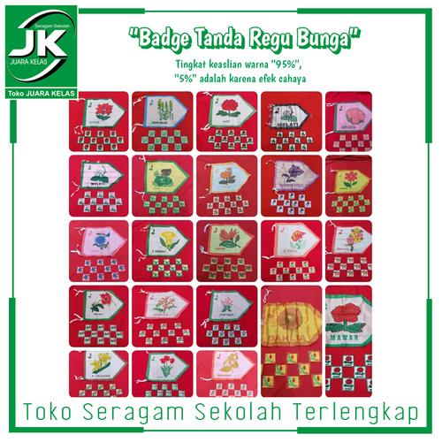 Jual Badge Tanda Regu Bunga Set + Bendera Bunga Tanaman Tumbuhan ...