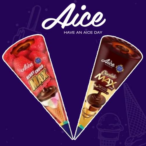 Jual Ice Cream AICE Berry Choco Max Cone/Chocolate Max Cone Khusus ...
