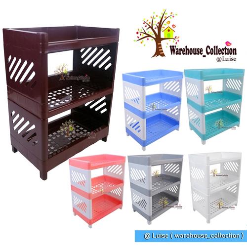 Jual Rak Plastik Mini kobe Serbaguna 3 Susun/Rak bumbu Susun 3/ Rak ...