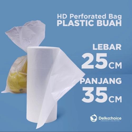Jual PLASTIK HD ROLL BUAH SAYUR KANTONG DAPUR PACKING FOTOCOPY 1/2KG ...