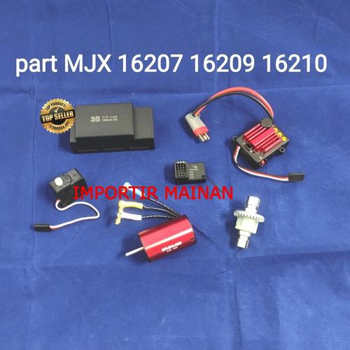 Jual part MJX 16207 16209 16210 baterai 3s esc receiver motor brushless ...