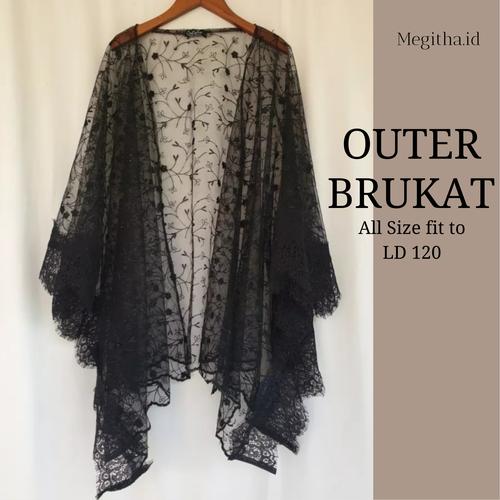 Jual outer brukat | cardigan brukat | outer kebaya - Silver - Kab ...