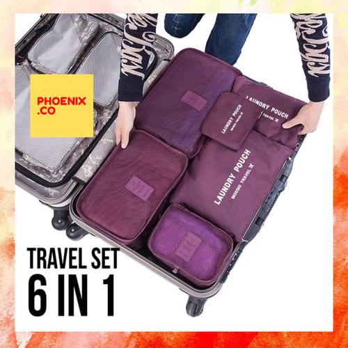 Jual Travel 6 in 1 bag Set Storage Organizer Koper Tas Penyimpanan ...