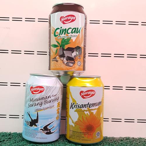 Jual Naraya Minuman Kaleng Rasa Sarang Burung / Krisan /Cincau Hitam ...