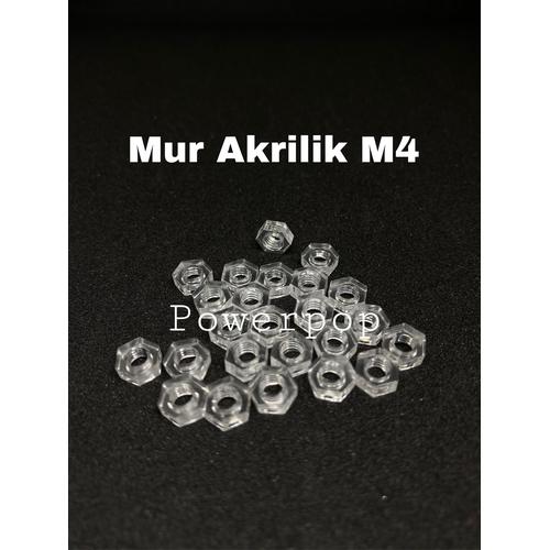 Jual Mur baut akrilic M4 acrylic bening transparan - MUR M4 - Jakarta ...