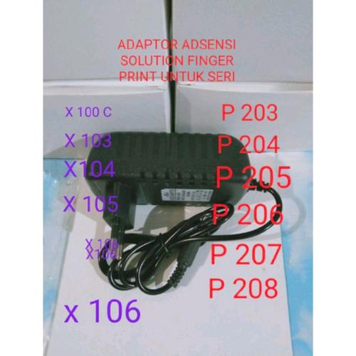 Jual ADAPTOR ABSENSI SOLUTION FINGER PRINT X100C/ P206,P207,P208 ...