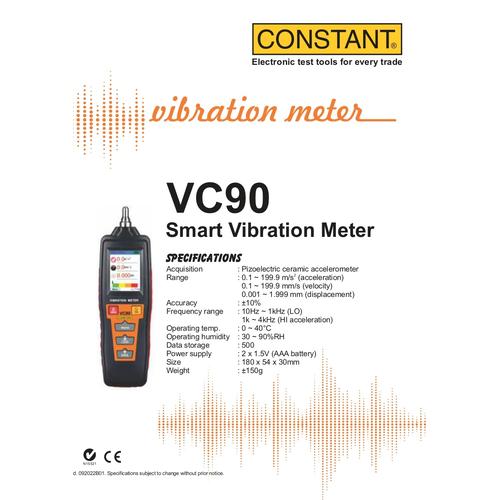 Jual CONSTANT VC90 Smart Vibration Meter | Alat Pengukur Getaran - Kota ...