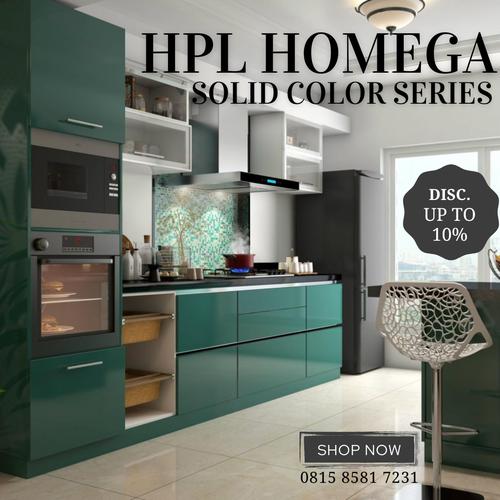 Jual HPL HOMEGA SOLID COLOR SERIES - HPL PELAPIS KITCHEN SET/FURNITURE ...