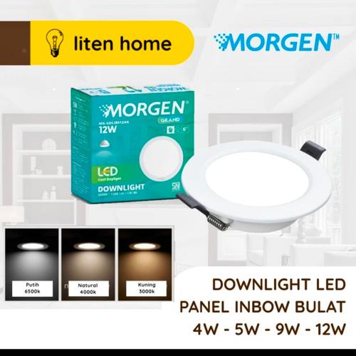 Jual Led Panel 3w 6w 9w 12w 18w inbow / Lampu DownLight Led panel slim ...