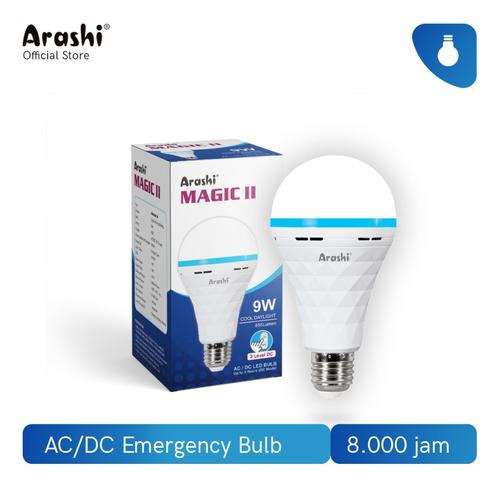 Jual Lampu Emergency LED Arashi Magic 18w 12w 9w 18 w 12 w 9 w Bohlam ...