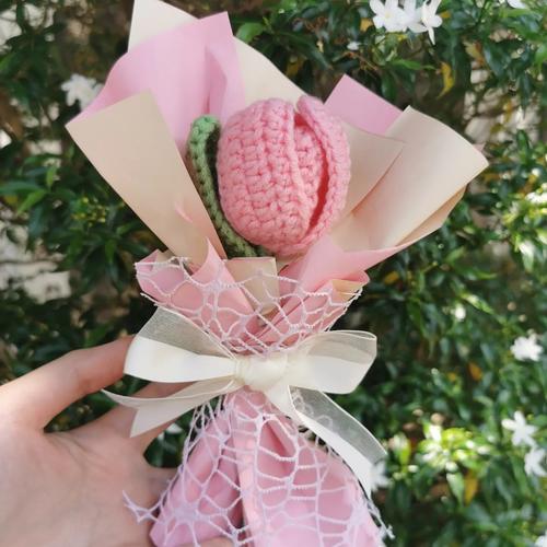 Jual mini flower bouquet crochet rajut handmade - custom - Jakarta ...