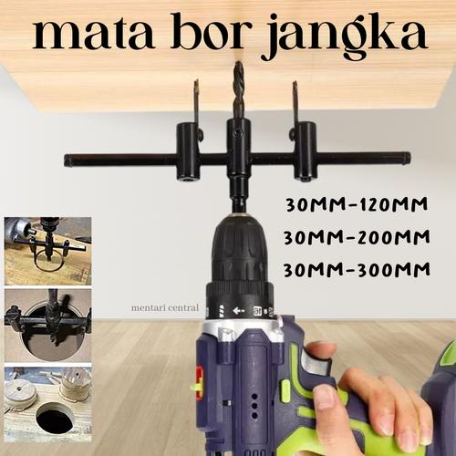 Promo Mata Bor Kayu Jangka Adjustable Circle Hole Saw Cutter TWOSTARS ...