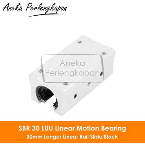 Jual SBR30LUU / SBR 30 LUU Linear Motion Ball Bearing Slide Bushing ...