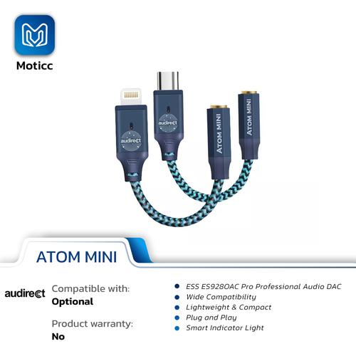 Jual AUDIRECT ATOM MINI ES9280ACPRO 3.5mm Type-C Lightning Portable DAC ...