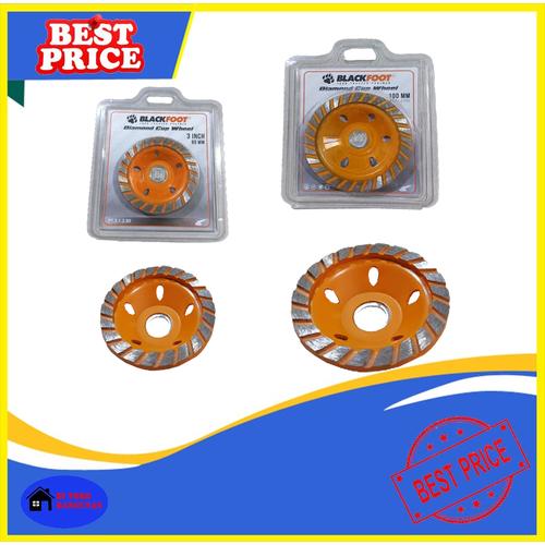 Jual BLACKFOOT Diamond Cup Wheel DW Cup Varian Ukuran 80MM - 100MM ...