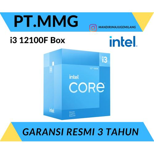 Jual Processor Intel Core i3 12100F Box Alder Lake LGA 1700 - Jakarta Pusat - PT. MMG | Tokopedia