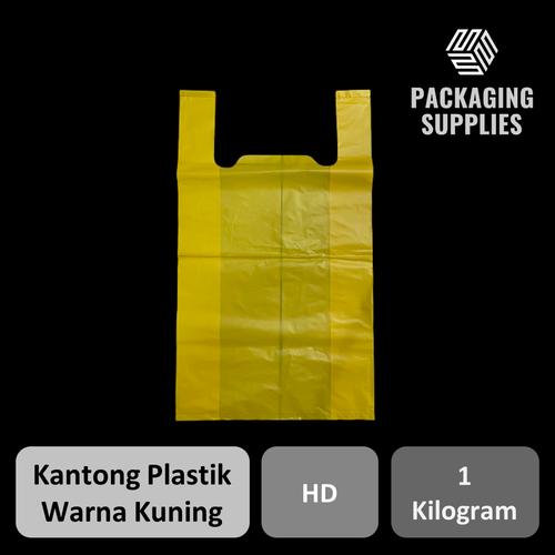Jual PREMIUM Kantong Plastik Kresek HD [Warna: Kuning] - Lebar 24 cm ...