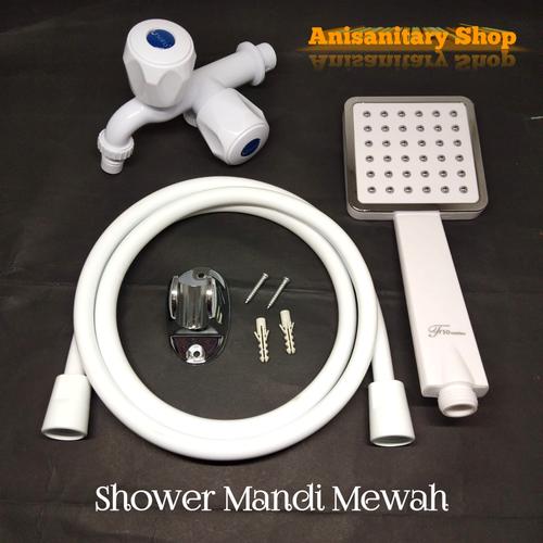 Jual Shower Mandi Mewah Dan Lengkap/Hand Shower Putih - Baling ...