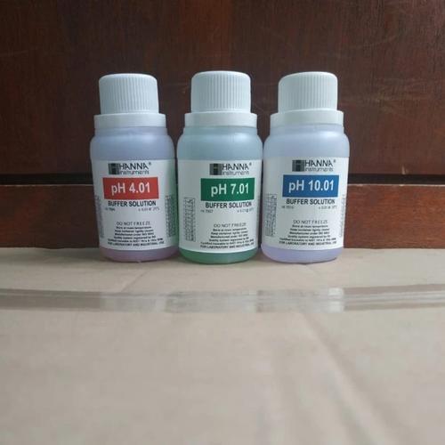 Jual Buffer Solution Hanna pH 4 - pH 7 - pH 10 Kemasan 100 ml - Kota ...