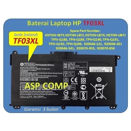 Jual Baterai laptop HP Pavilion X360 14-CD1021TX battery 14-CD1022TX ...