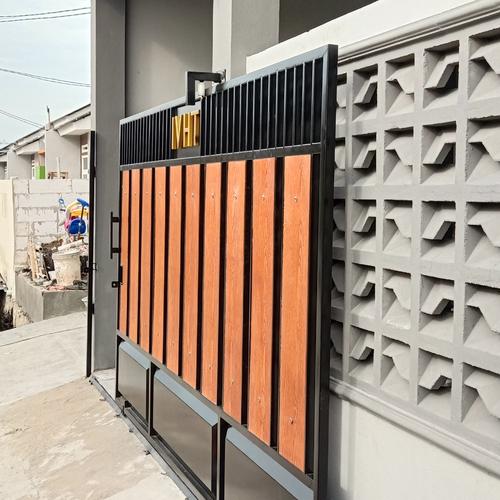 Jual pagar minimalis besi galvanis dan kombinasi grc - Kab. Bekasi ...