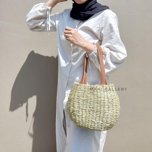 Jual Tas Mendong Anyaman Pandan Kendi Etnik Wanita Alexandra - Maki ...