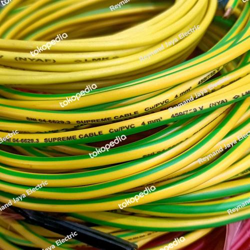 Jual kabel nya 4mm kabel tunggal 4mm supreme - Kuning Hijau - Jakarta ...
