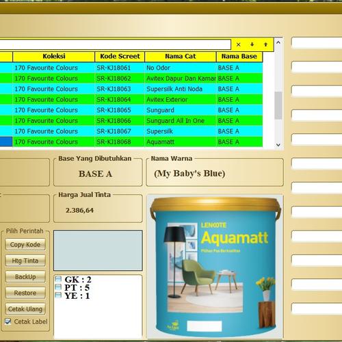 Jual Software Pembukuan Mesin Cat Kode Tidak Bisa Dibaca Orang Lain ...