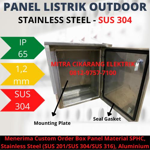 Jual Box Panel Listrik Stainless 500x400x250mm SUS-304 1,2mm DOFF GT ...