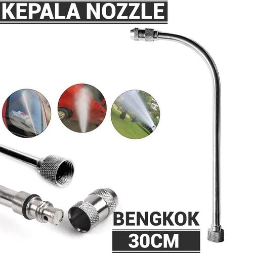Jual Nozzle kepala stainless model Bengkok untuk Cuci AC Motor Mobil ...