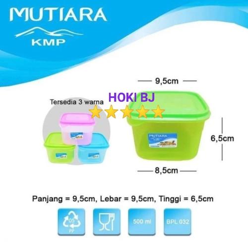 Jual Toples kotak KMP 500ml Zayn / toples kue kecil / wadah bumbu dapur ...