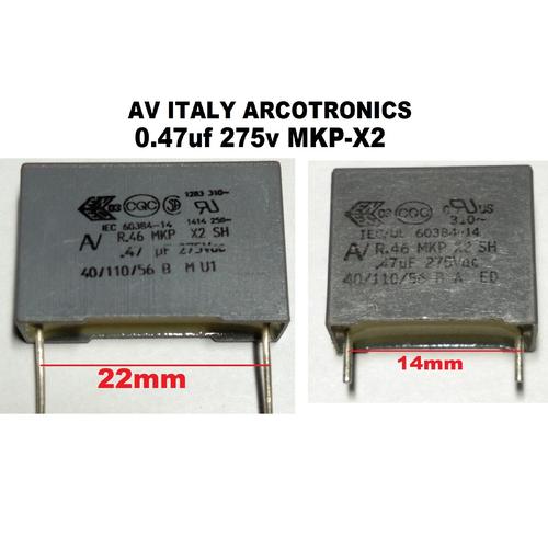 Jual 0.47uf 275v MKP-X2 470nf 474 AV ITALY ARCOTRONICS High End ...