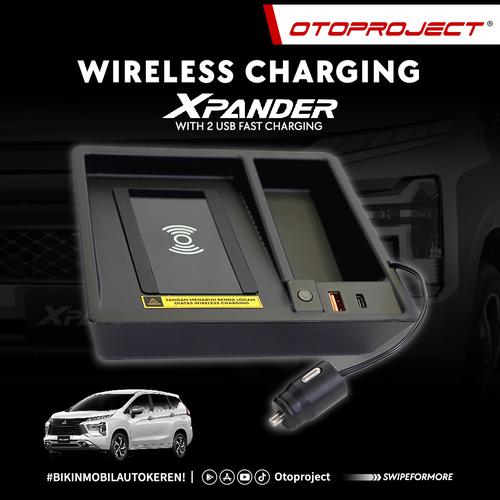 Promo WIRELESS CHARGING A.N XPANDER 2021 WITH 2 USB FAST CHARGING Cicil ...