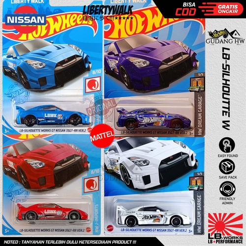 Jual HOT WHEELS lb-silhouette works gt nissan 35gt-rr ver 2 - Putih ...
