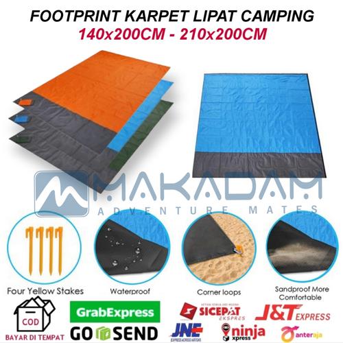 Jual matras karpet tikar lipat footprint camping piknik outdoor ...